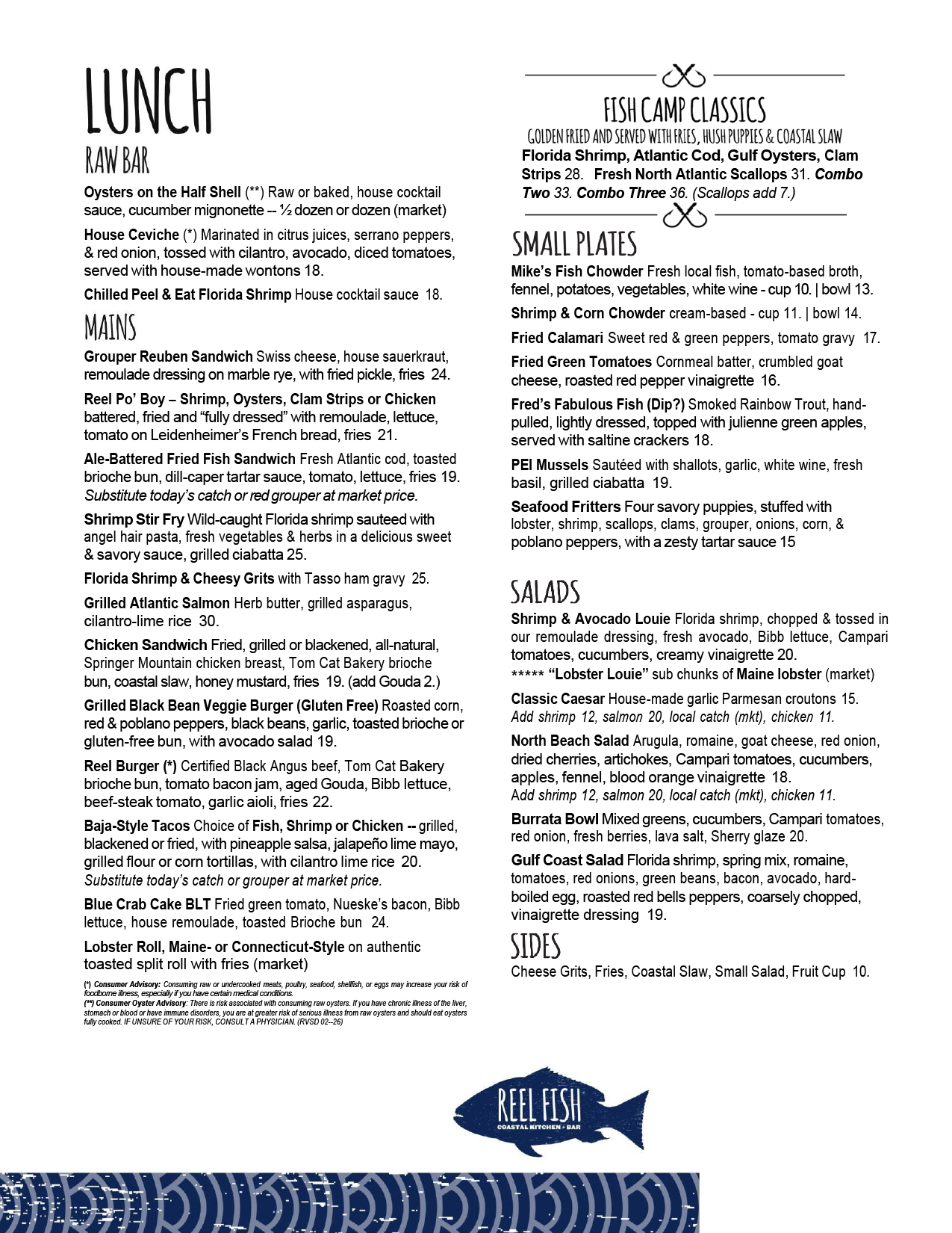Reel Fish Coastal Kitchen + Bar - Modern Orlando Seafood Restaurant ...